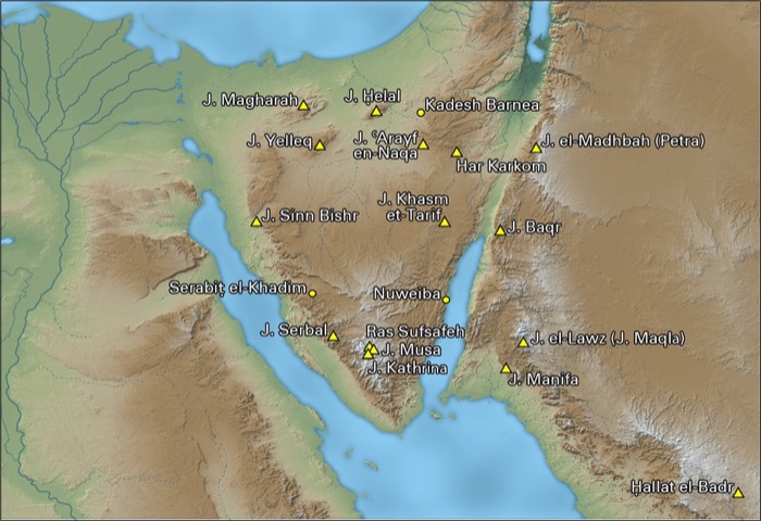 Mount Sinai Egypt Map Maps Of Mount Sinai, Egypt, And Midian